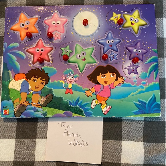 Mattel | Toys | Vintage Dora The Explorer Star Puzzle | Poshmark